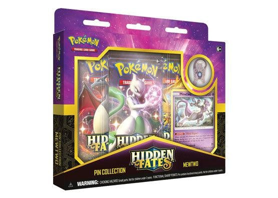 Pokemon Hidden Fates Pin Collection Box - Mewtwo – SP Shop